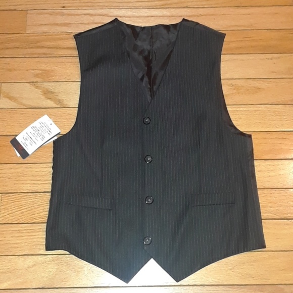 Dockers | Shirts & Tops | Reversible Vest Pin Stripe Solid Black Silk ...